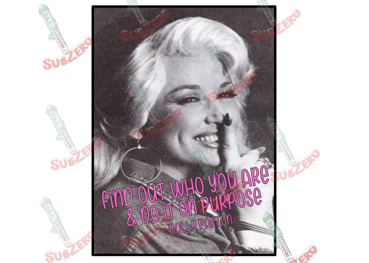 Find out who you are and do it on purpose ready to press sublimation h ...